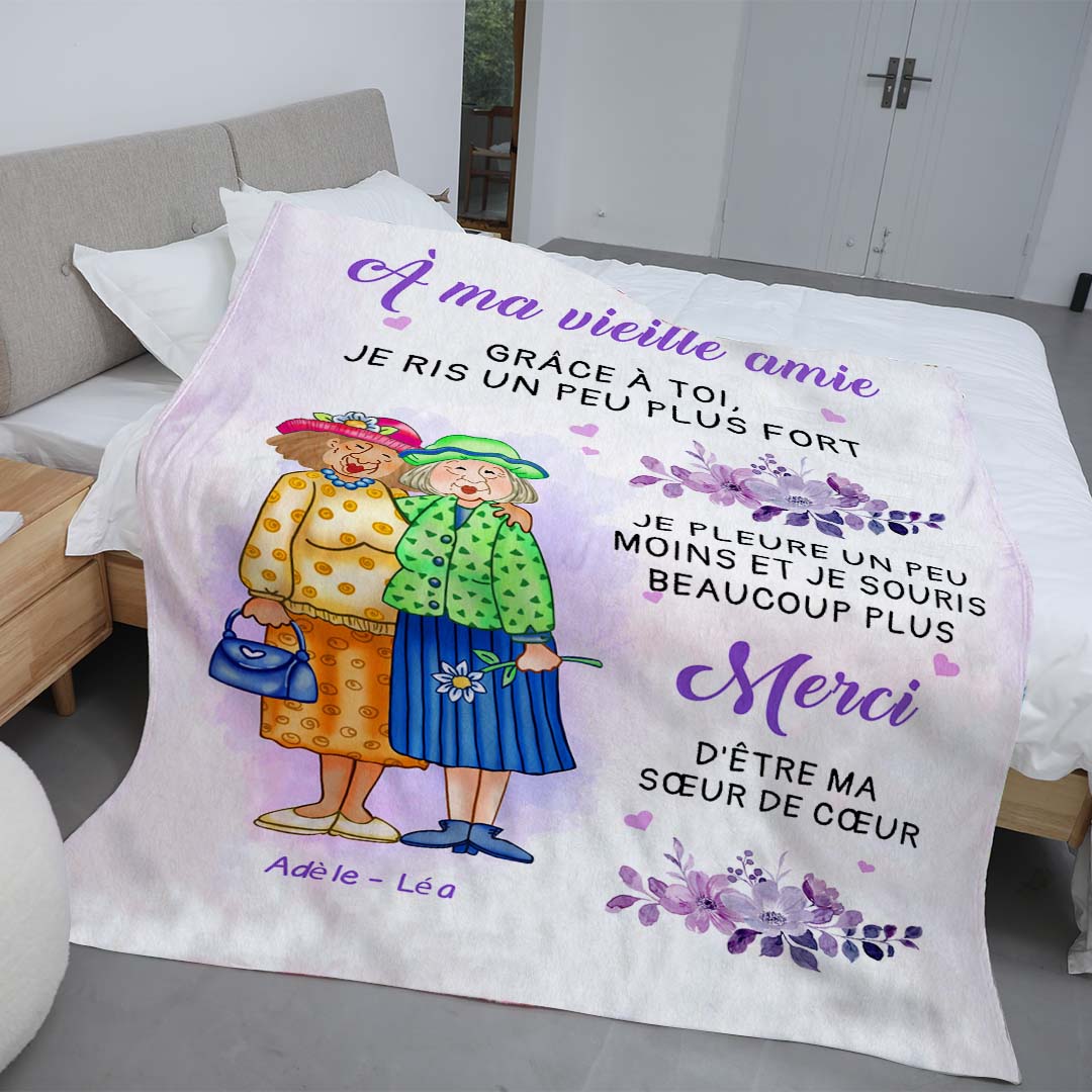 À ma vieille amie – Couverture Premium Personnalisée™ Ver.2 – Faromy